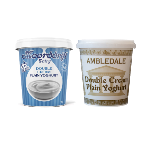 1kg Double Cream plain yoghurt : Rand Dairy